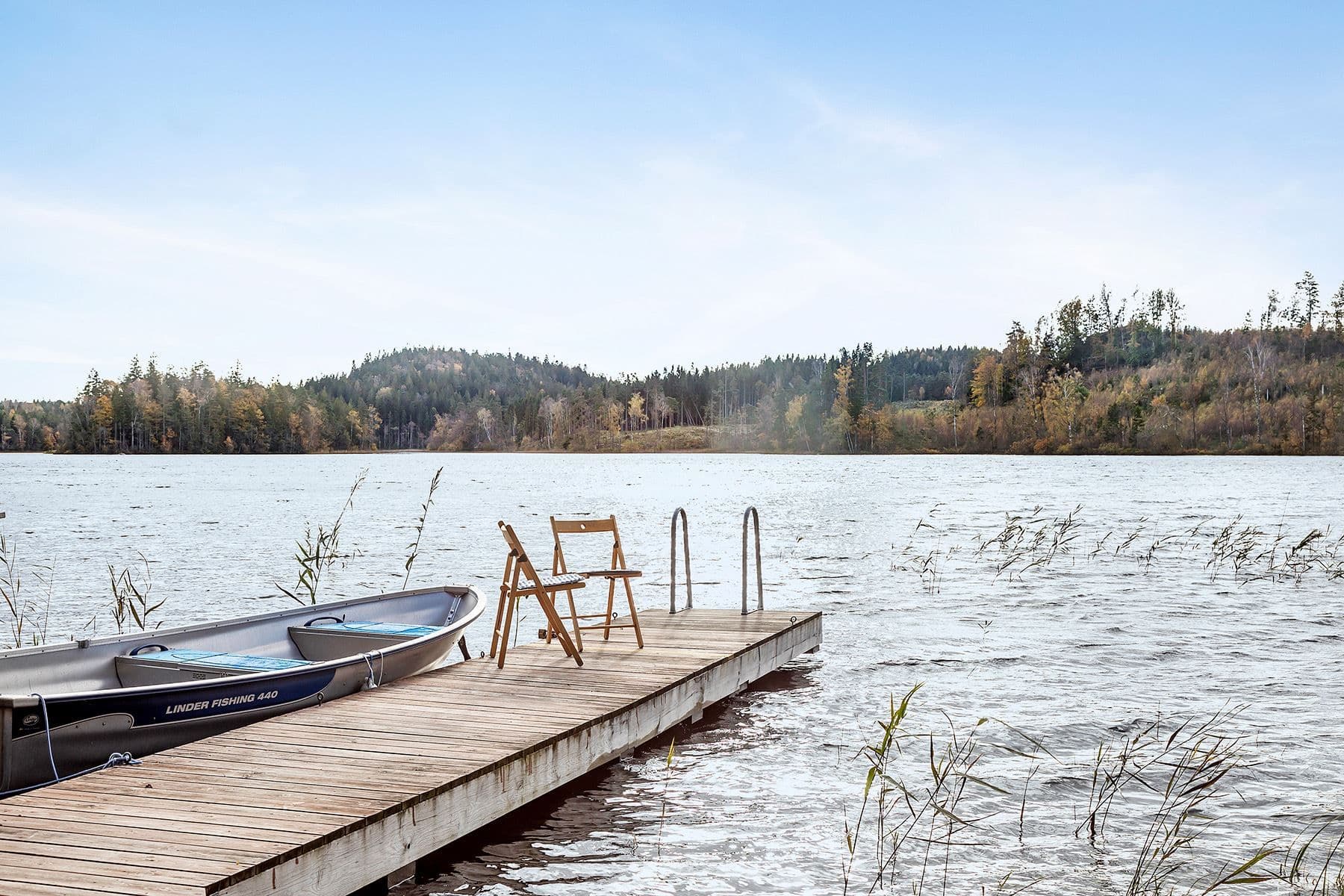 Har du någon gång drömt om ett charmigt hus vid en sjö med egen brygga ...